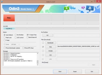 Note3 SM-N9005 with Pit error Odin fail to flash - GSM-Forum