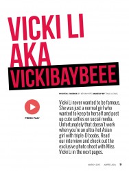 [ Revistas, zips y pdf ] - Vicki Li - Amped Asia Magazine Usa Marzo 2015